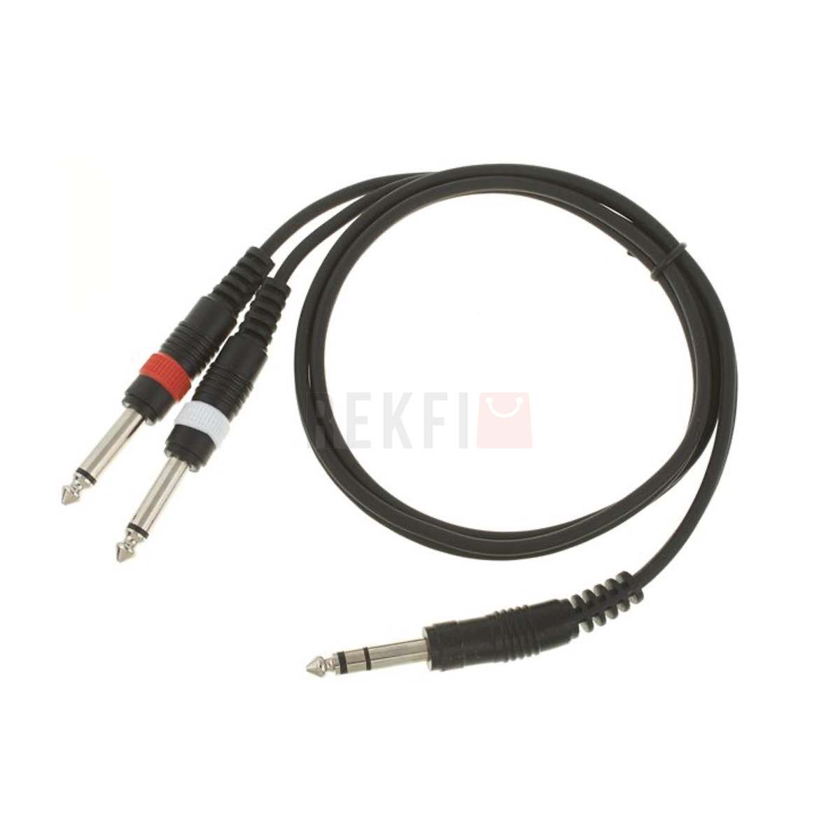 Câble Insert Audio YPP2010 – Jack TRS 6,35 mm vers 2 Jack TS Mono 6,35 ...