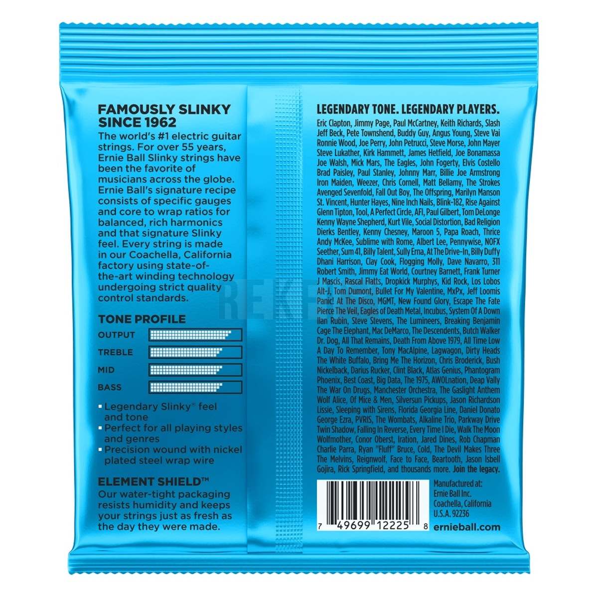 Ernie Ball 2225 Extra Slinky – Cordes Guitare Électrique Nickel Calibre ...