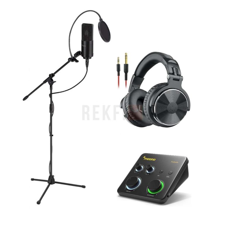 Pack Studio Complet Micro XLR Fifine K669C + Carte Son Maono PS22 Lite ...