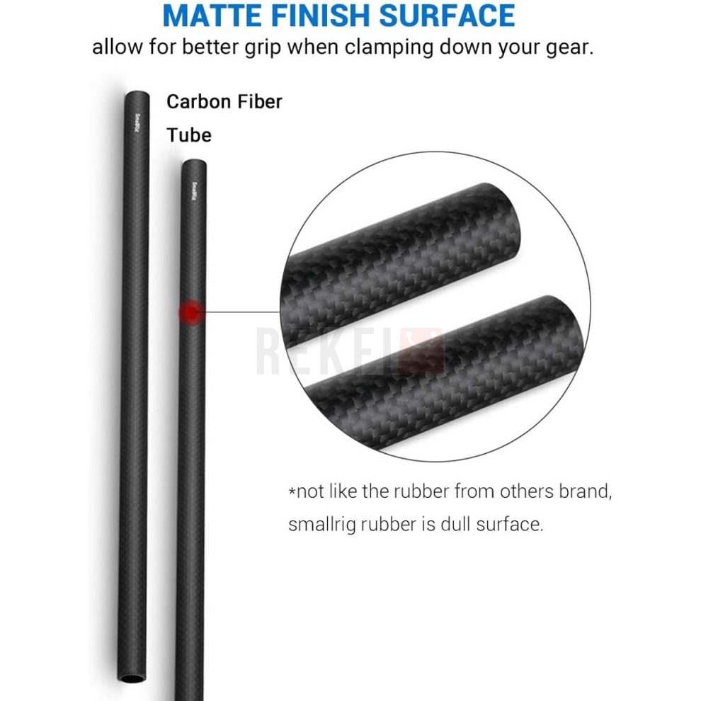 SmallRig 851 – Tiges 15mm en fibre de carbone (lot de 2) pour rig ...